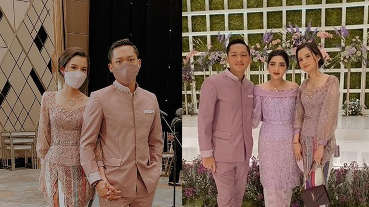 7 Potret Kebersamaan Azriel dan Sarah Menzel di Acara Lamaran Aurel ...