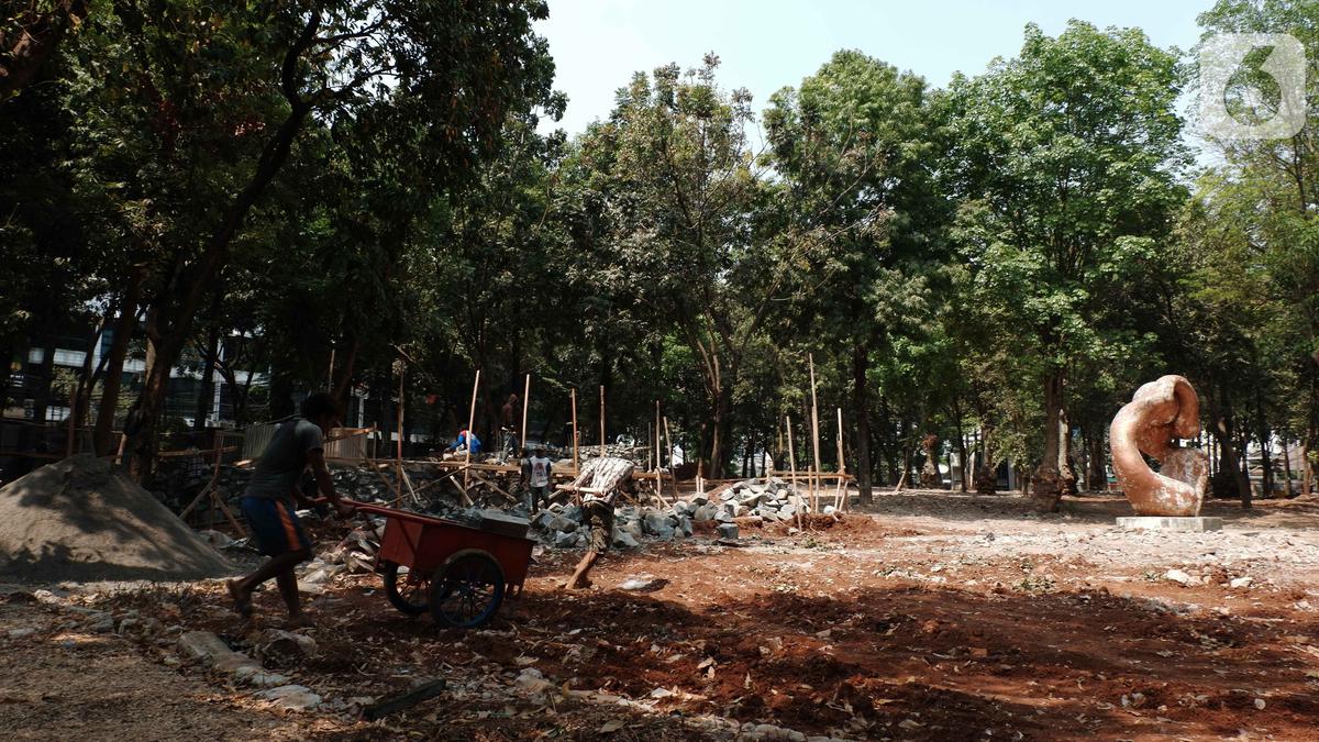 FOTO: Taman Puring Mulai Direvitalisasi - Foto Liputan6.com