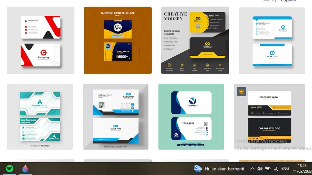 10 Contoh Kartu Nama Pribadi dan Profesional, Lengkap Cara Membuatnya - Hot Liputan6.com