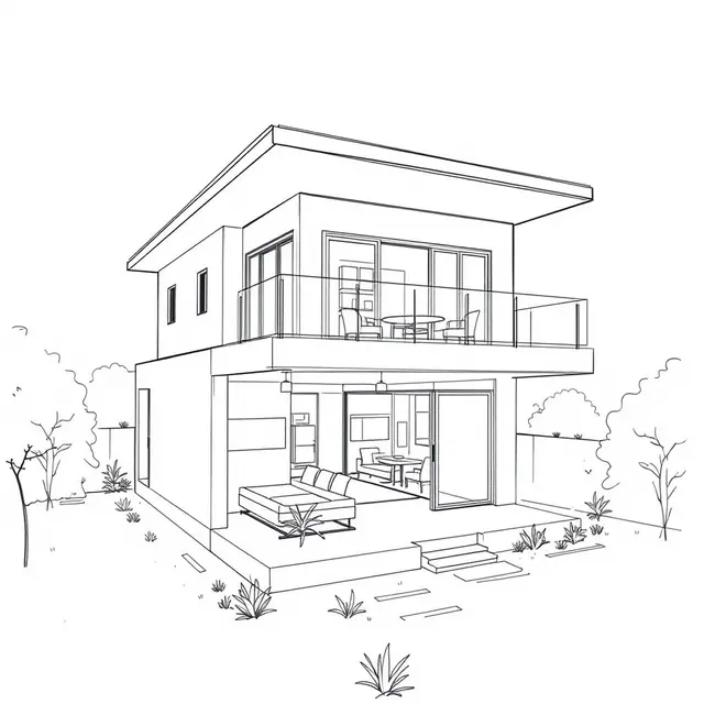 13 Ide Sketsa Rumah Minimalis 2 Kamar Terbaru 2025, Nyaman dan ...