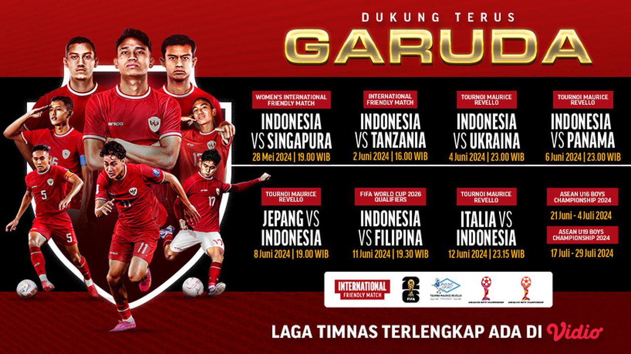 Saksikan Timnas Indonesia di Vidio: Dari Laga Uji Coba Hingga ...