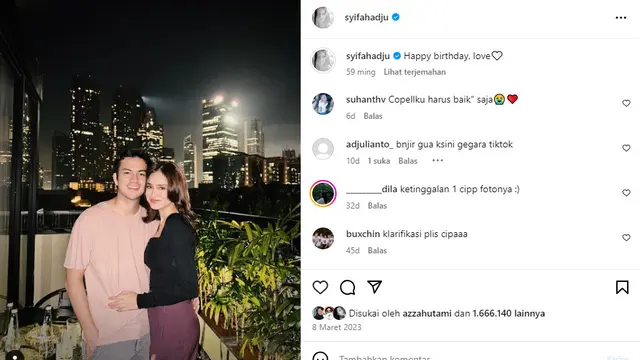 7 Potret Syifa Hadju dan Rizky Nazar Diduga Putus, Orang Ketiga Jadi Sorotan - Hot Liputan6.com