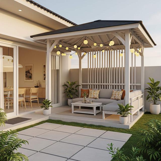 7 Inspirasi Desain Teras Menyatu Ruang Tamu Semi Outdoor, Estetik, Cozy ...