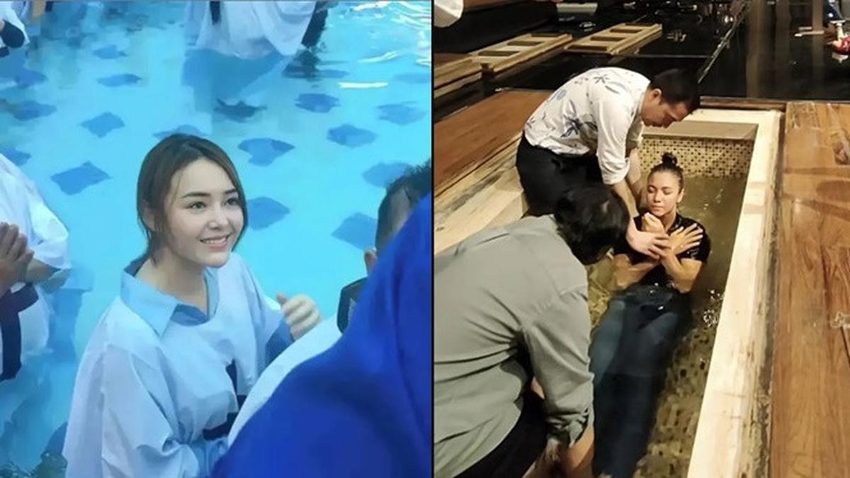 6 Artis Wanita Ini Jalani Baptis di Usia Dewasa, Terbaru Angela Gilsha - Hot Liputan6.com