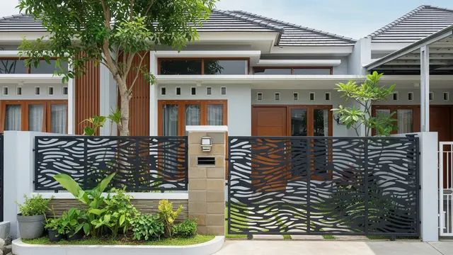 8 Pola Pagar Laser Cutting yang Aman Sekaligus Mempercantik Fasad Rumah