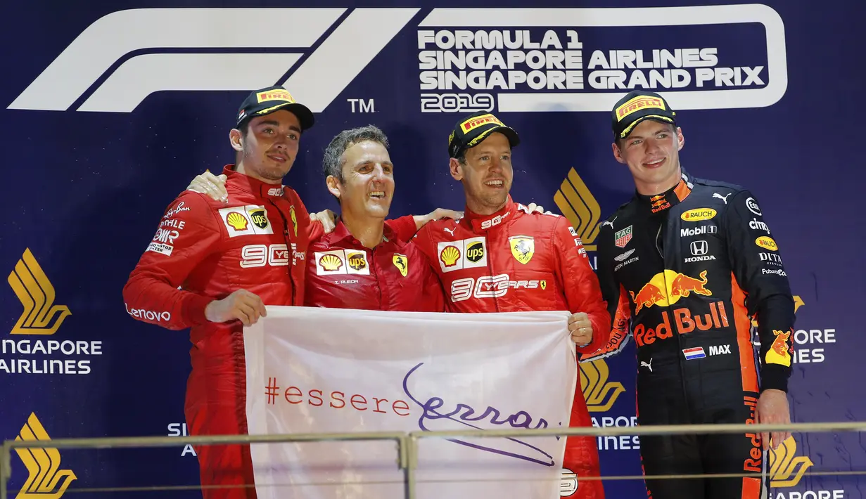 FOTO: Sebastian Vettel Juarai Formula 1 Grand Prix Singapura - Foto ...