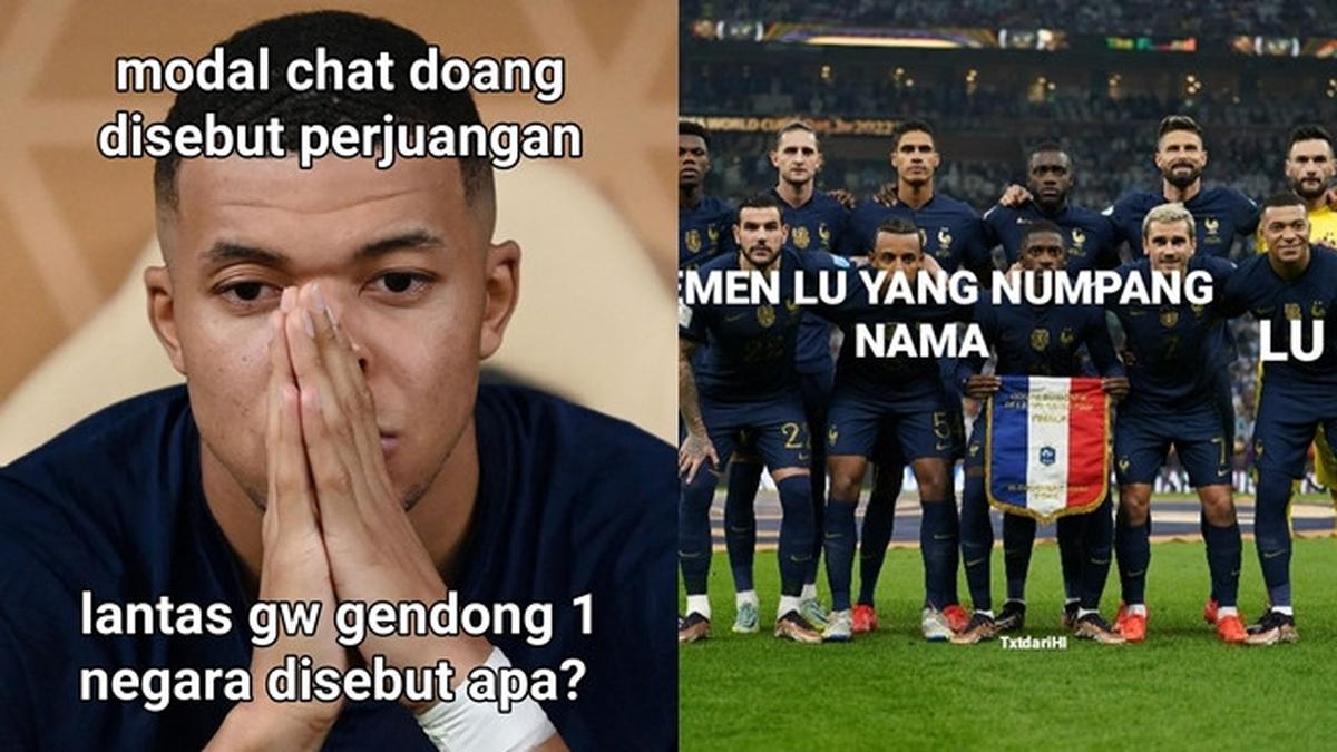 6 Meme Kylian Mbappe karena Prancis Gagal Jadi Juara Dunia 2022 Ini Kocak