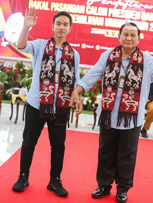 Prabowo Dan Gibran Resmi Mendaftar Pilpres 2024 Di Kpu Foto