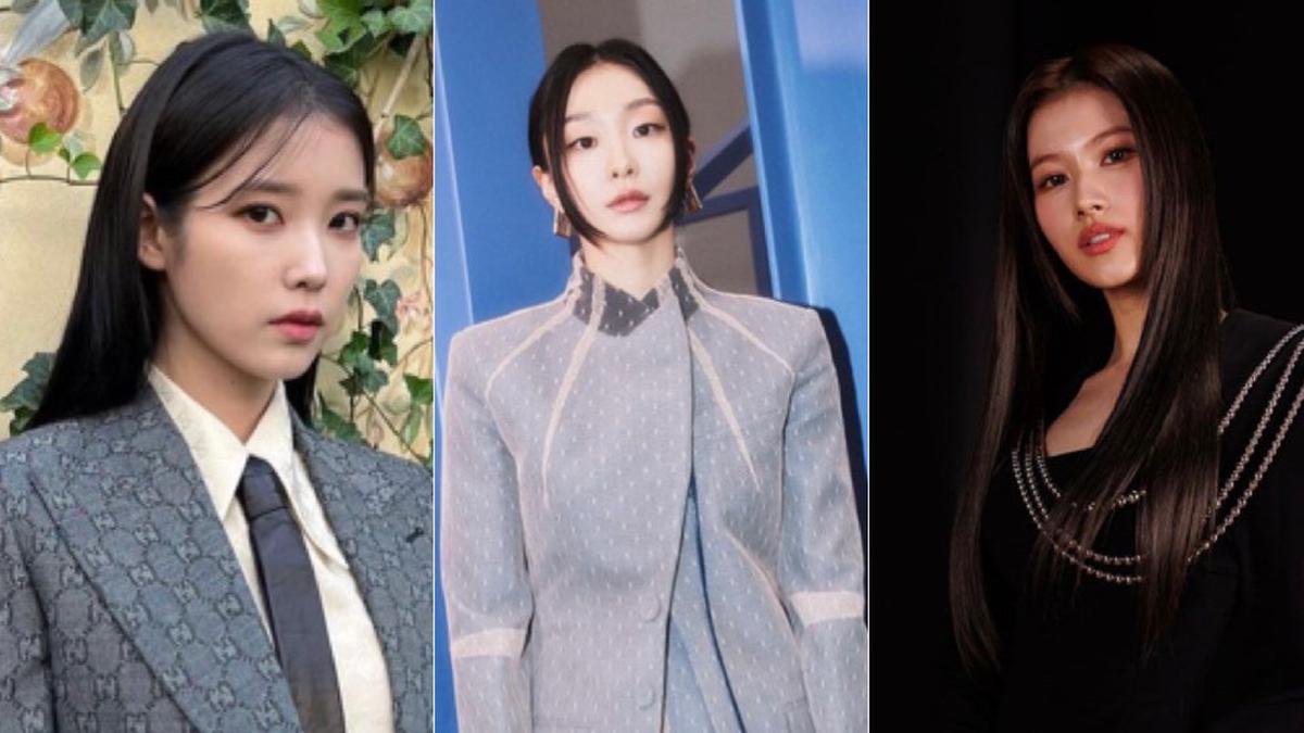 10 Gaya Artis Korea Selatan Hadir di Milan Fashion Week, dari IU Hingga Sana Twice Kenakan Dress ...