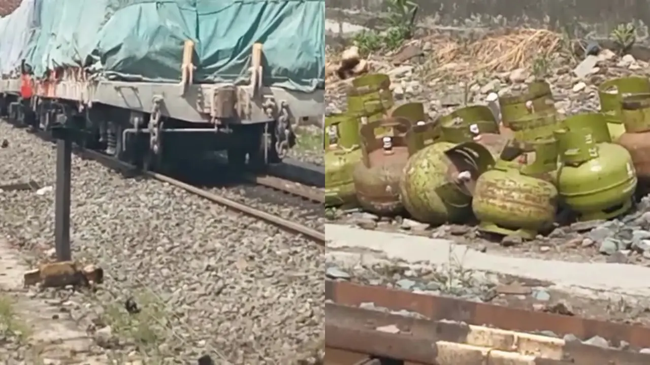 Detik-detik Motor Roda Tiga Ditabrak Kereta di Lampung, Muatan Gas ...