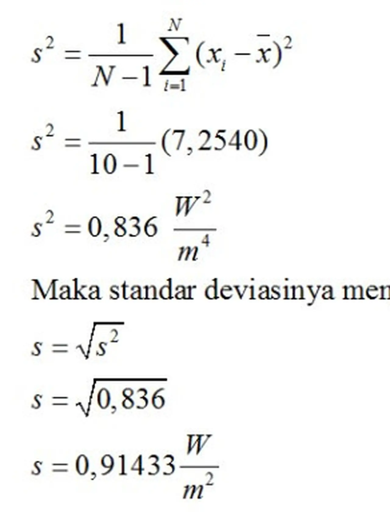 Cara Menghitung Standar Deviasi, Simak Contoh Soal dan Penyelesaiannya ...