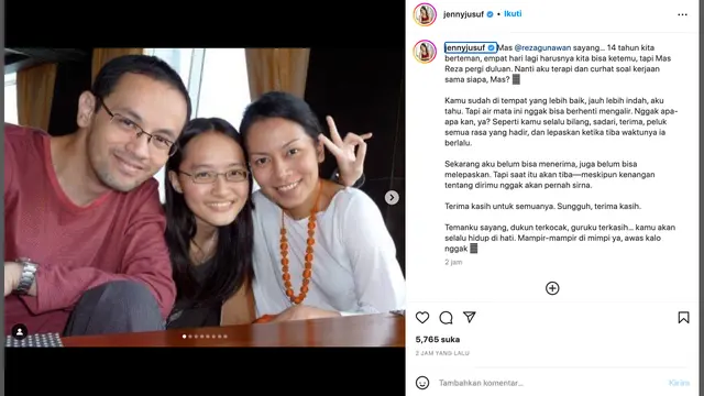 Reza Gunawan Suami Dewi Lestari Meninggal Dunia, 6 Artis Ini Lantun Doa ...