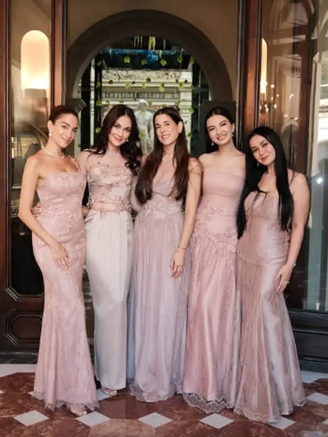 Gaya Manis Luna Maya dan Raline Shah Jadi Bridesmaid di Pernikahan Millane Fernandez - Lifestyle ...