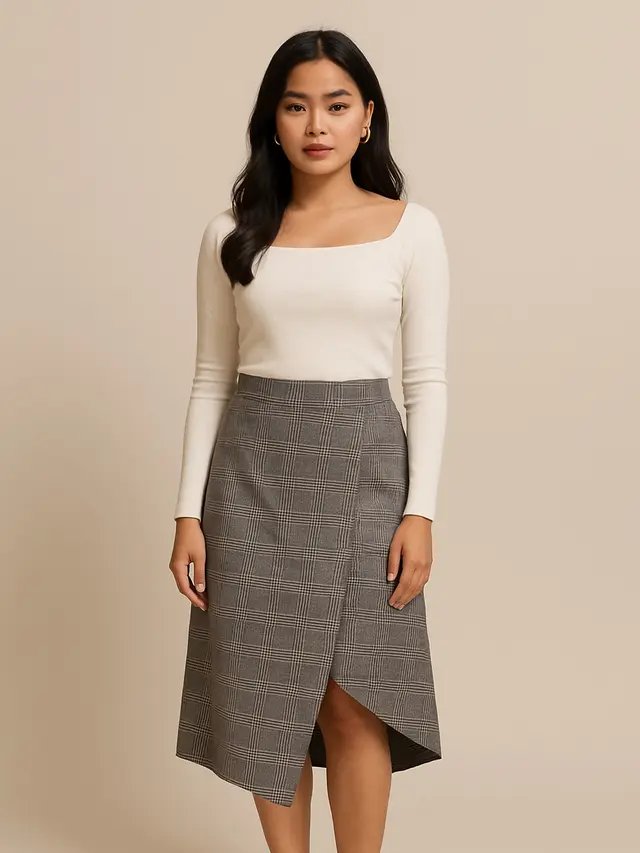 6 Model Rok Korean Style Tren Terbaru, Tampil Feminin dan Kasual - Hot ...