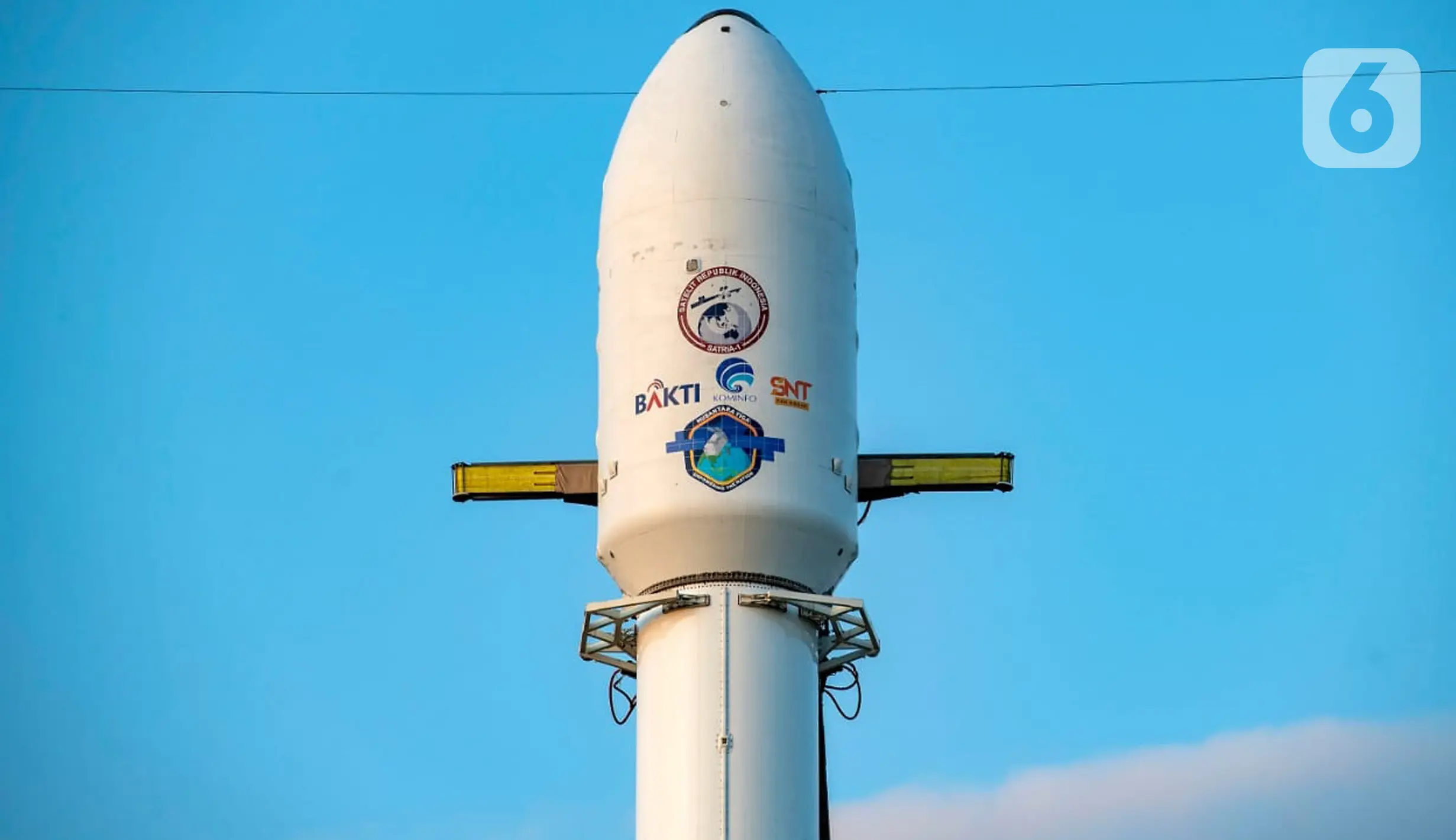 Detik-Detik Satelit SATRIA-1 Diluncurkan dari Florida - Foto Liputan6.com