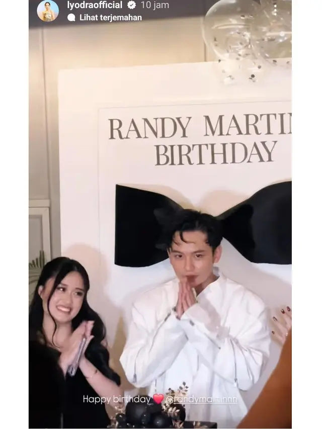 7 Potret Lyodra di Pesta Ultah Randy Martin ke-26, Ramai Diduga Pacaran - Hot Liputan6.com