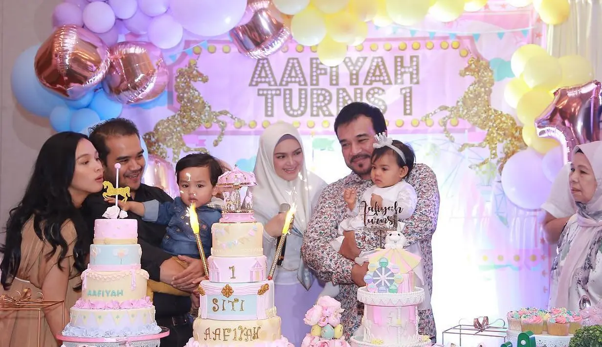 Potret Ultah Pertama Anak Siti Nurhaliza - Photo Fimela.com