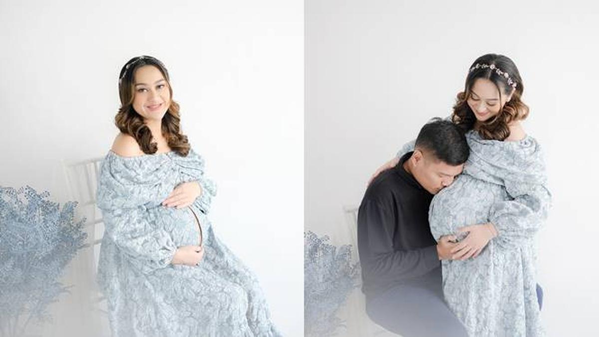 7 Maternity Shoot Memes Prameswari yang Hamil Anak Kembar Ini Menawan ...