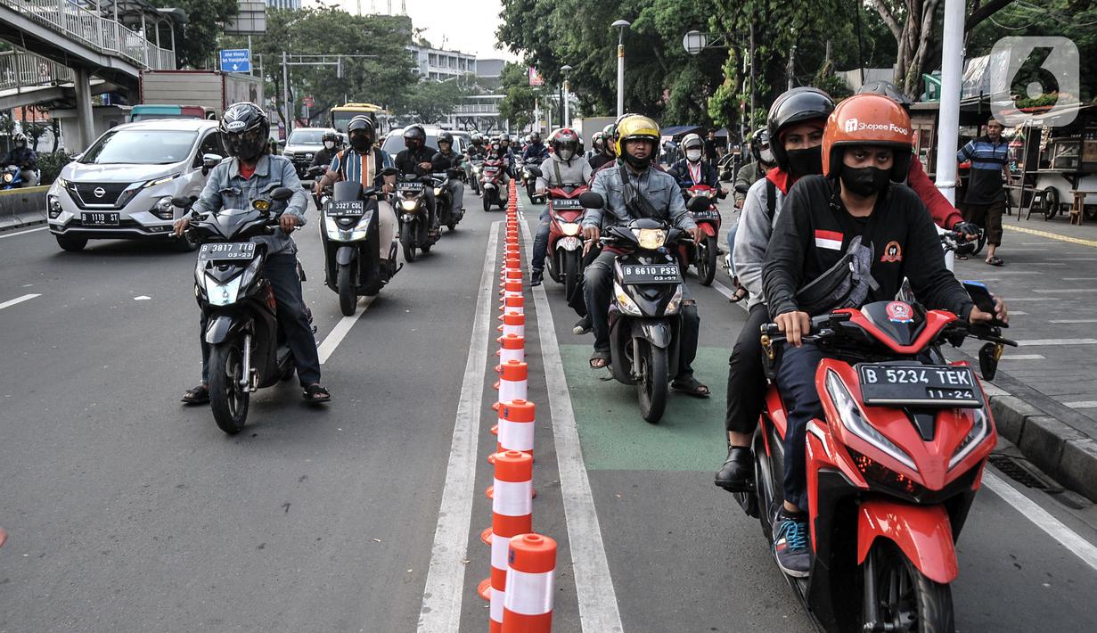 Penerapan Jalur Khusus Sepeda Masih Belum Efektif - Foto Liputan6.com