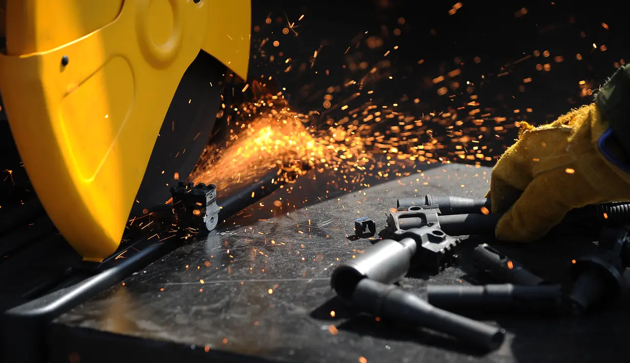 PHOTO: Marak Kejahatan, 769 Senpi Dimusnahkan di Meksiko - Foto ...