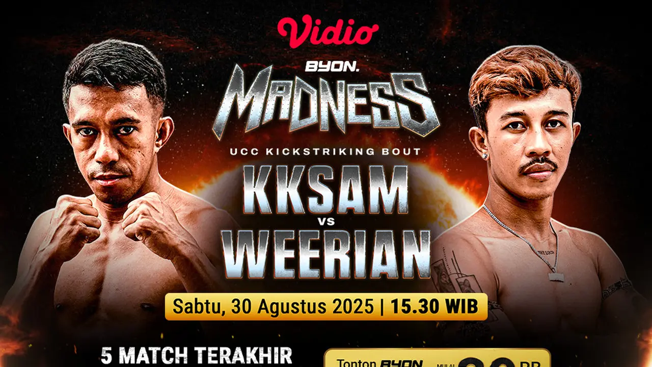 Live Streaming BYON Madness 2: Aksi Petarung Indonesia Kembali, Pay-Per-View Eksklusif di Vidio ...
