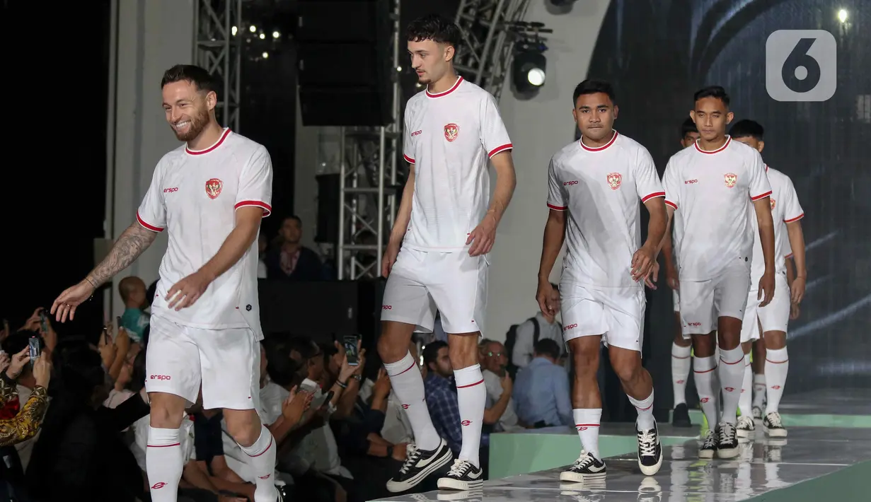 Timnas Indonesia Resmi Kenakan Jersey Baru di 2024 - Foto Liputan6.com