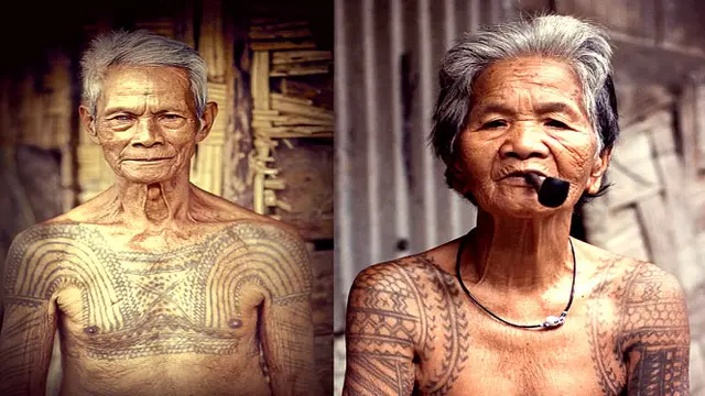 15 Fakta Keindahan Tato Suku Dayak yang Memukau - Citizen6 Liputan6.com