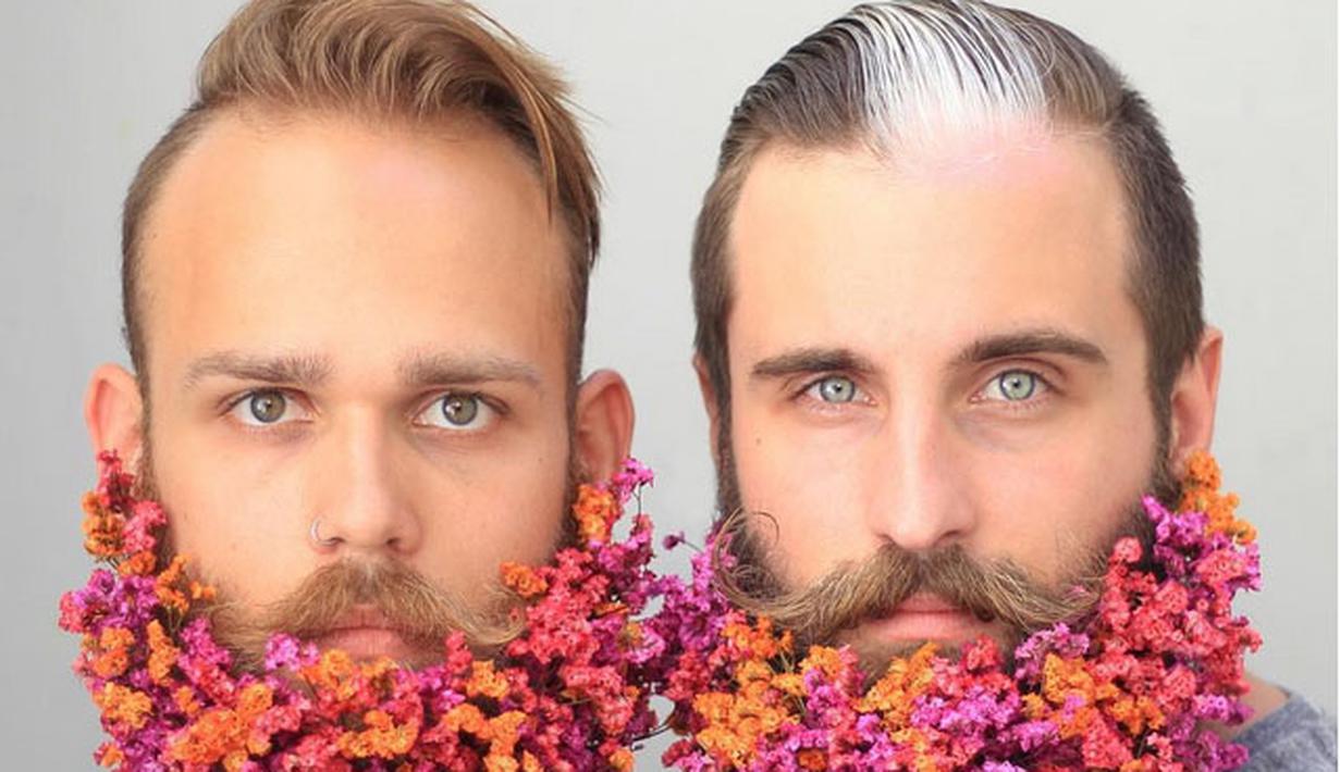 Serunya Hiasi Jenggot Dengan Bunga Warna-Warni, Alternatif Baru Pikat ...