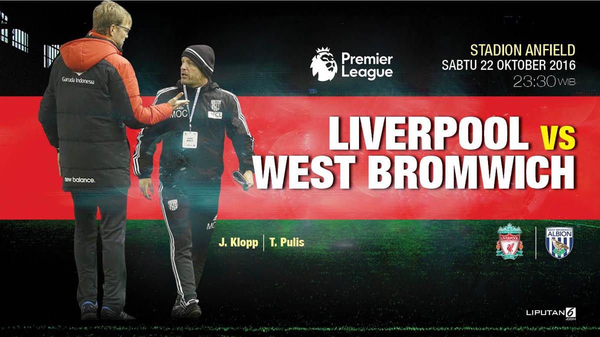 Susunan Pemain Liverpool Vs WBA