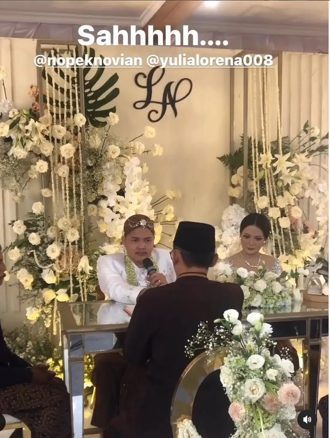 10 Potret Pernikahan Nopek Novian dan Yulia Lorena di Blora, Mas Kawin ...