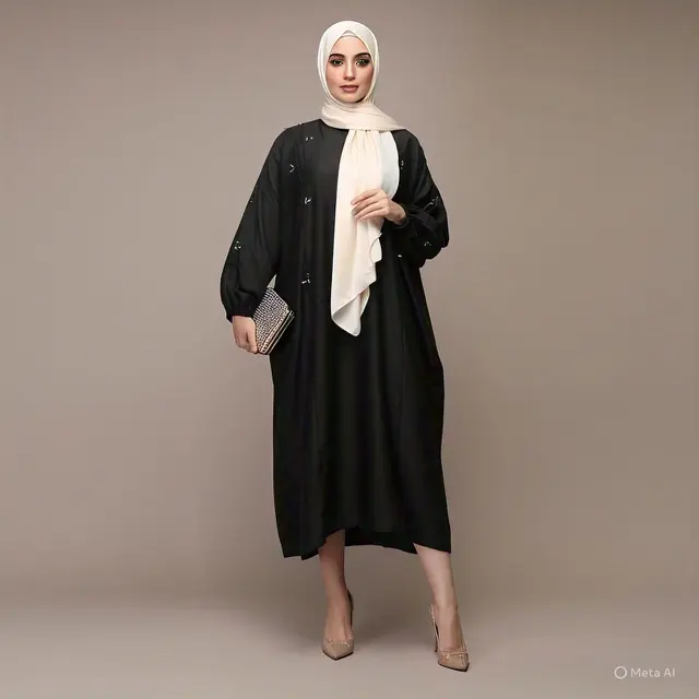 18 Inspirasi Dress Warna Hitam untuk Hijabers 2025, Stylish Tapi Tetap ...