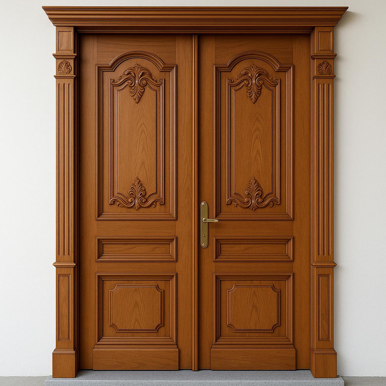 10 Inspirasi Model Pintu Kupu Tarung Kayu Jati Terbaru 2025, Klasik dan ...