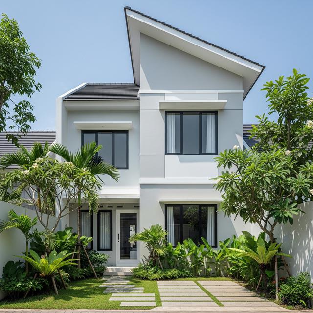 7 Gambar Rumah Minimalis Atap Sandar Modern, Inspirasi Desain Hunian ...