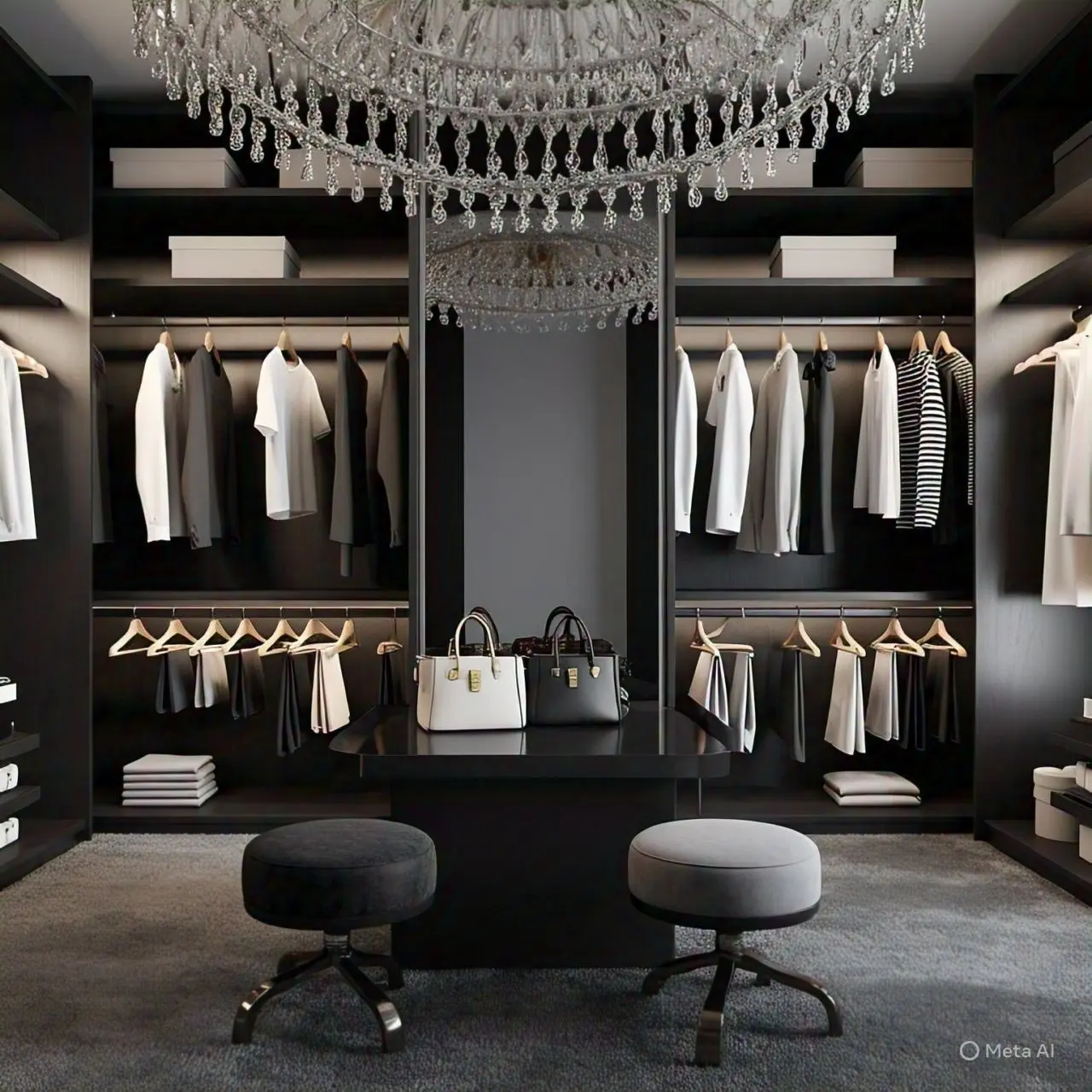 9 Inspirasi Warna Walk-in Closet, Ruangan Pakaian Jadi Terlihat Lebih ...