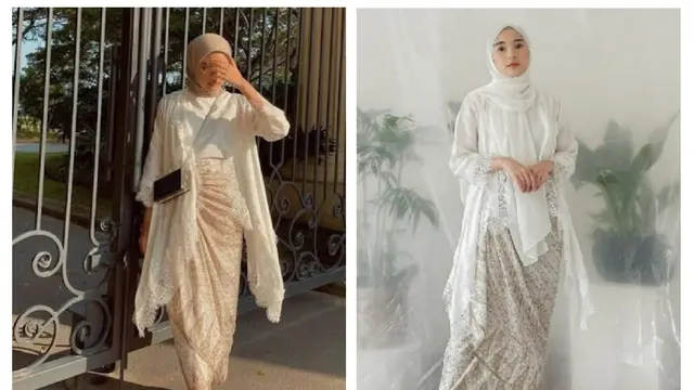 Aneka Model Kebaya Brokat Hijab, Referensi Berbusana Elegan dan Syari ...