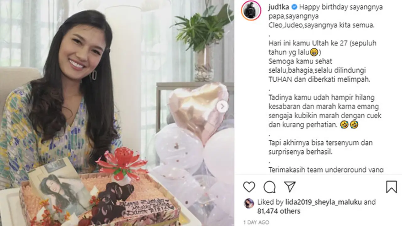 Ultah, Duma Riris Silalahi Dikerjai Judika - ShowBiz Liputan6.com