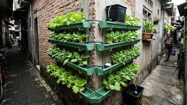 7 Inspirasi Kebun Mini Hidroponik untuk Rumah di Gang Sempit, Hijaukan ...