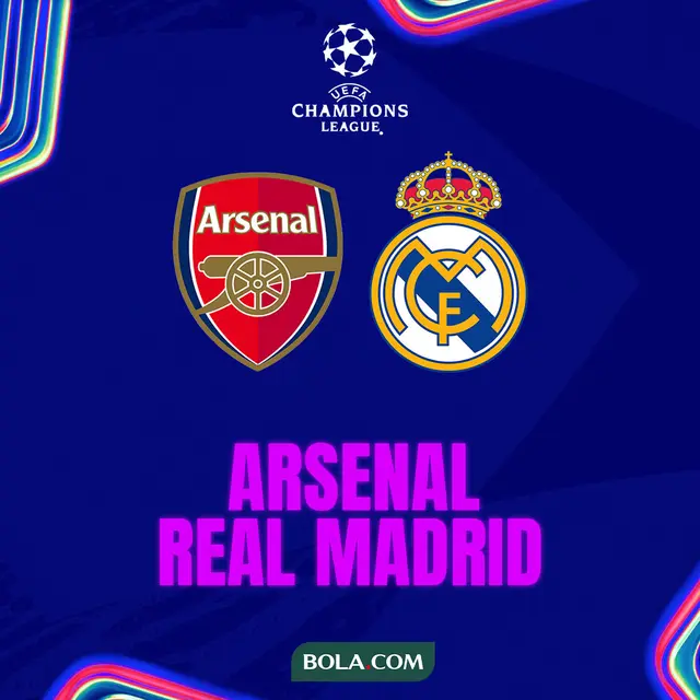 Link Live Streaming Liga Champions Arsenal vs Real Madrid, Rabu 9 April ...