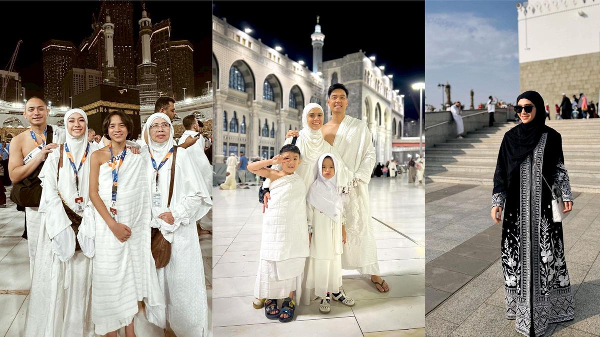 6 Potret Gaya Artis Jalani Ibadah Umrah di Momen Tahun Baru 2024, Bunga ...