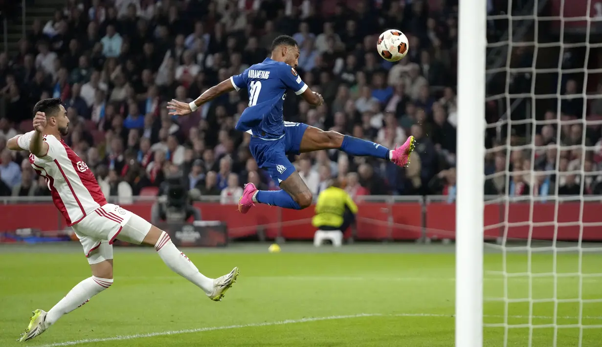 Foto: Drama 6 Gol Laga Ajax Vs Marseille di Liga Europa, Aubameyang ...