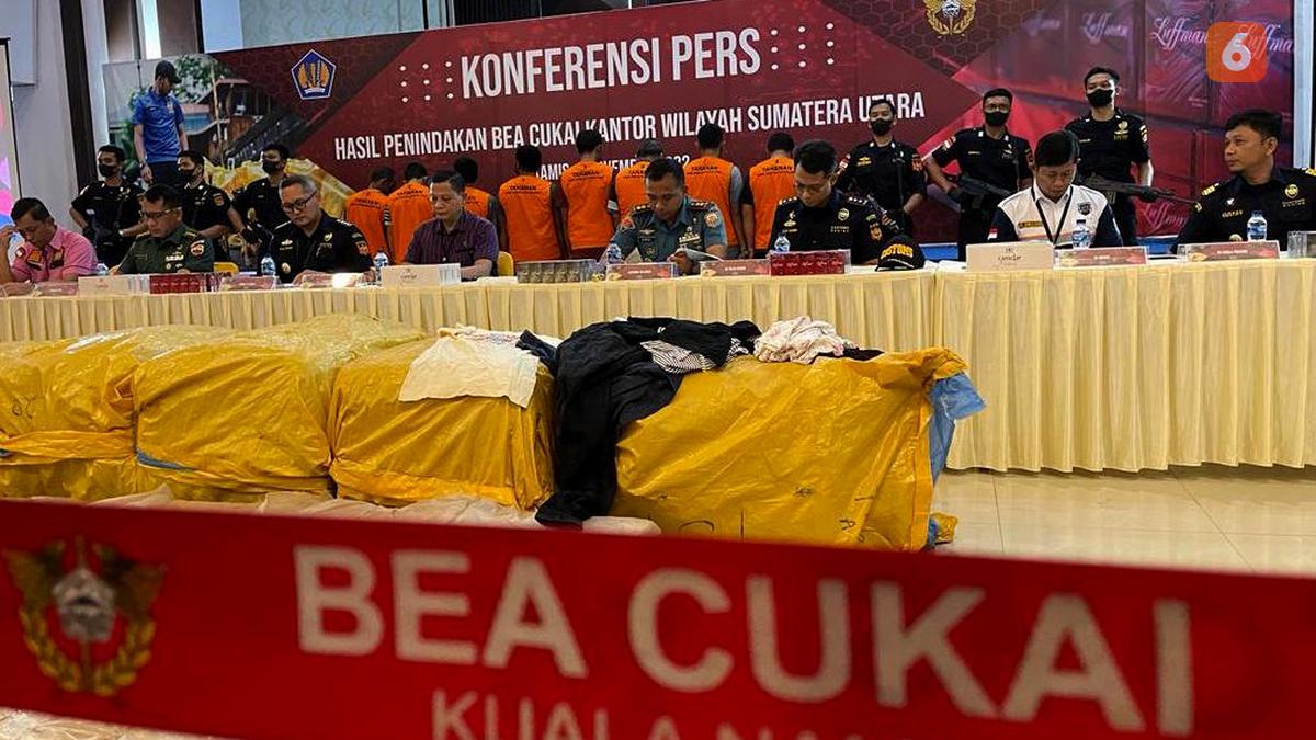 Bea Cukai Sumut Gagalkan Penyelundupan Rokok Ilegal Miliaran Rupiah