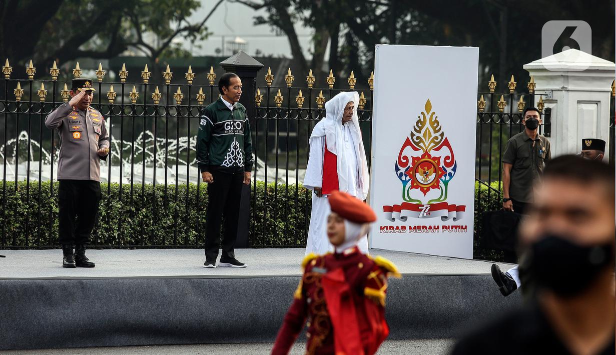Momen Presiden Jokowi Lepas Kirab Merah Putih