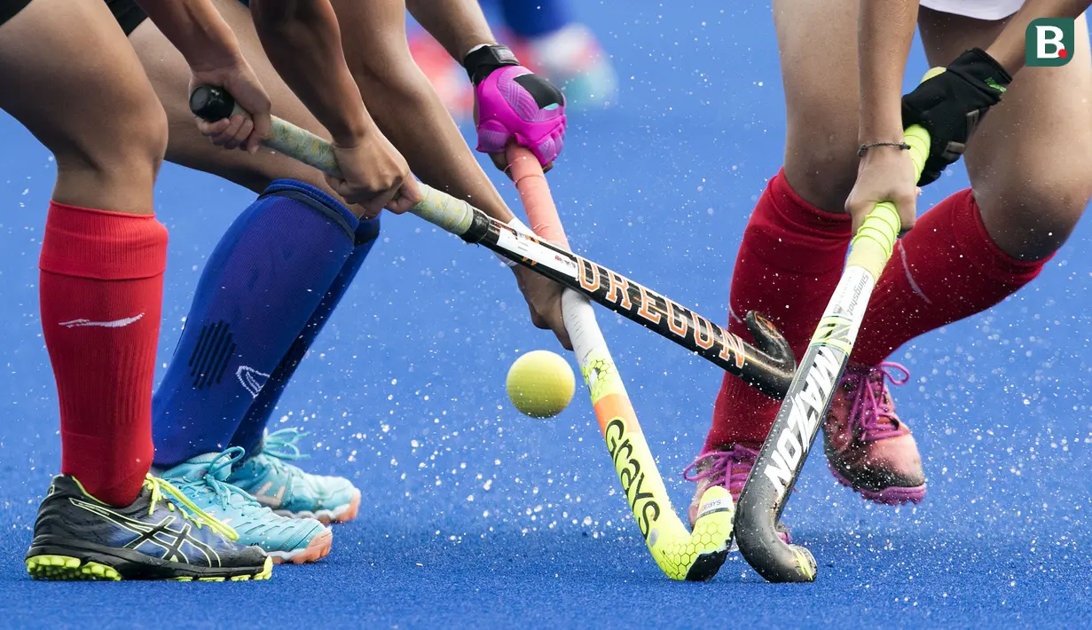 FOTO: Tim Hoki Putri Indonesia Ditaklukkan Thailand - Asian Games Bola.com