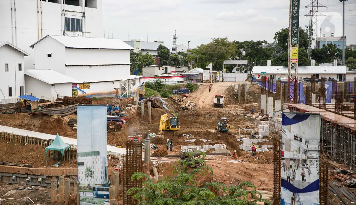 FOTO: Bakal Jadi Kawasan TOD, Begini Progres Pembangunan Pasar Senen ...