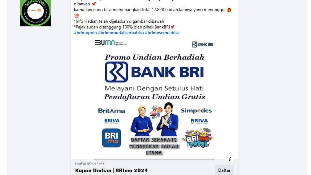 Cek Fakta: Tidak Benar Pendaftaran Kupon Undian untuk Dapatkan 17.828 ...