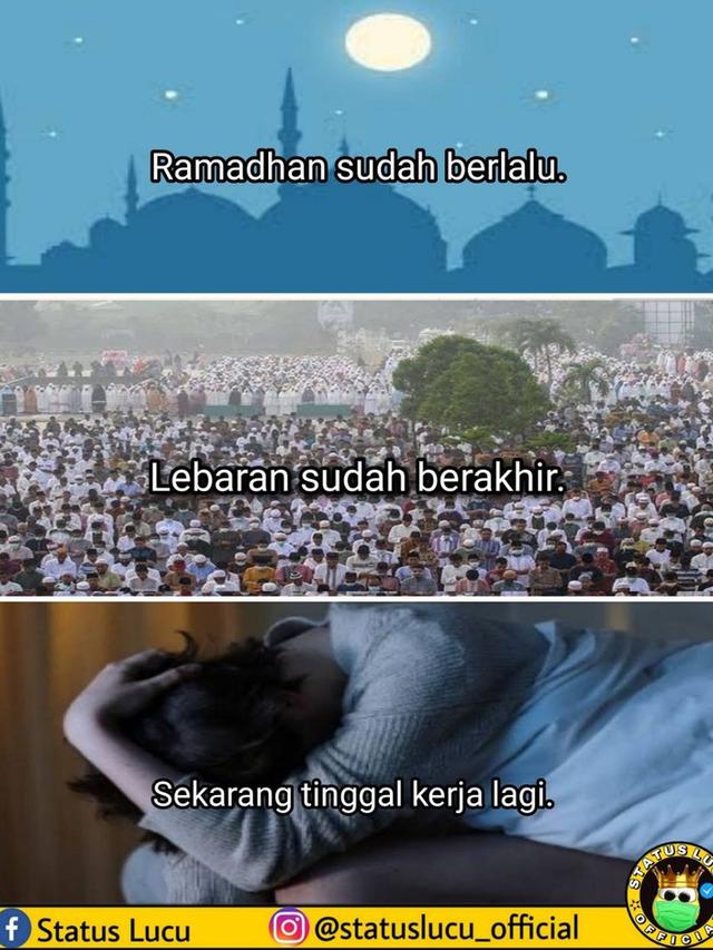 6 Meme Masih Kerja di Hari Libur Sebelum hingga Setelah Lebaran Idul ...