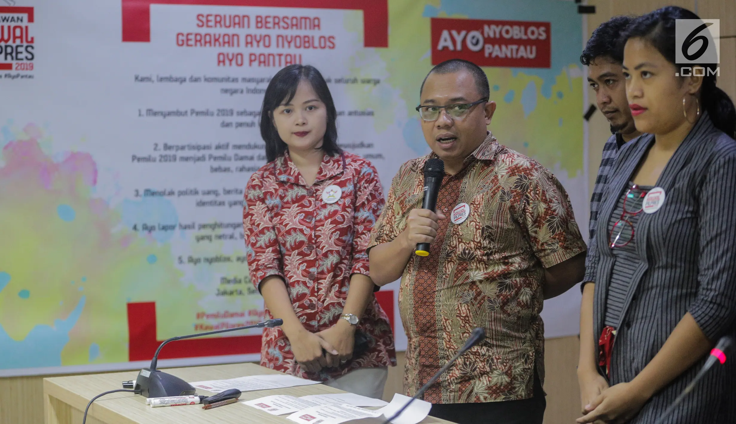 FOTO: Aktivis Lintas Lembaga Serukan Nyoblos dan Pantau Pemilu 2019 ...