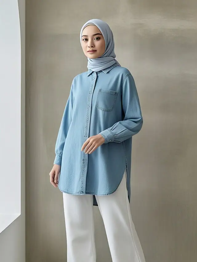 5 Tips Padu Padan Tunik dan Kulot Kekinian untuk Hijabers, Inspirasi Outfit Kerja dan Hangout ...