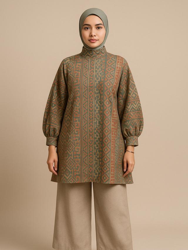 10 Model Baju Batik Syar'i Elegan Kekinian Favorit Para Hijabers di ...