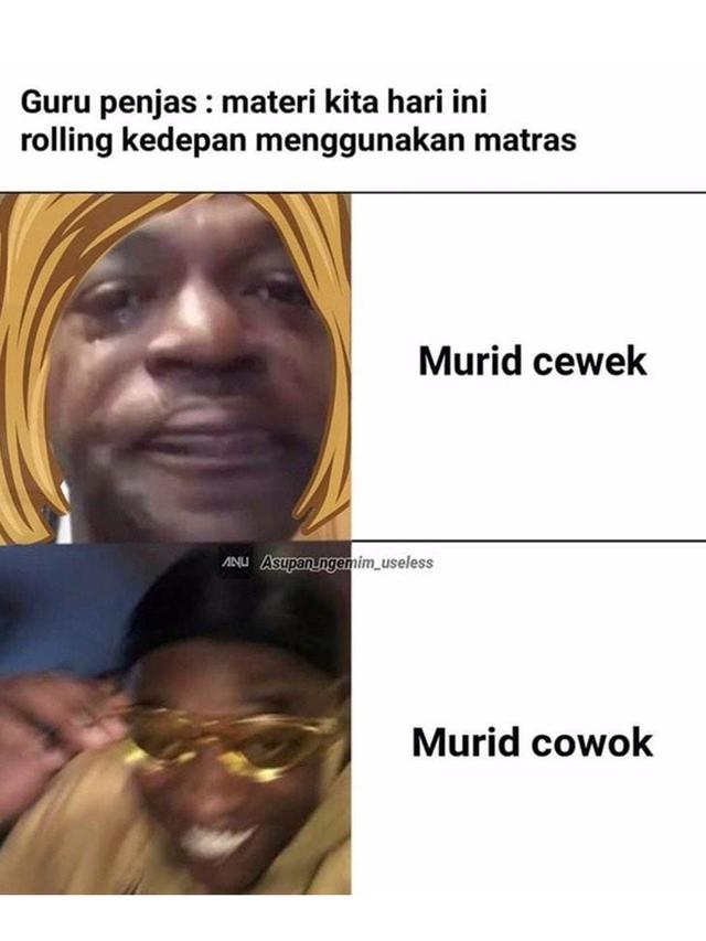 6 Meme Beda Cewek dan Cowok saat di Kelas, Bikin Kangen Teman Sekolah ...